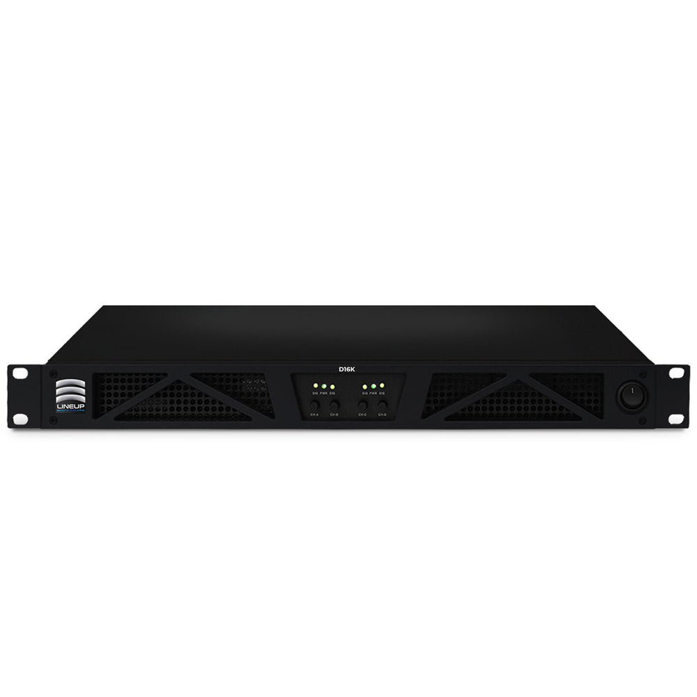 4 Channel 16000 Watts Class D Digital Power Amplifier D16K